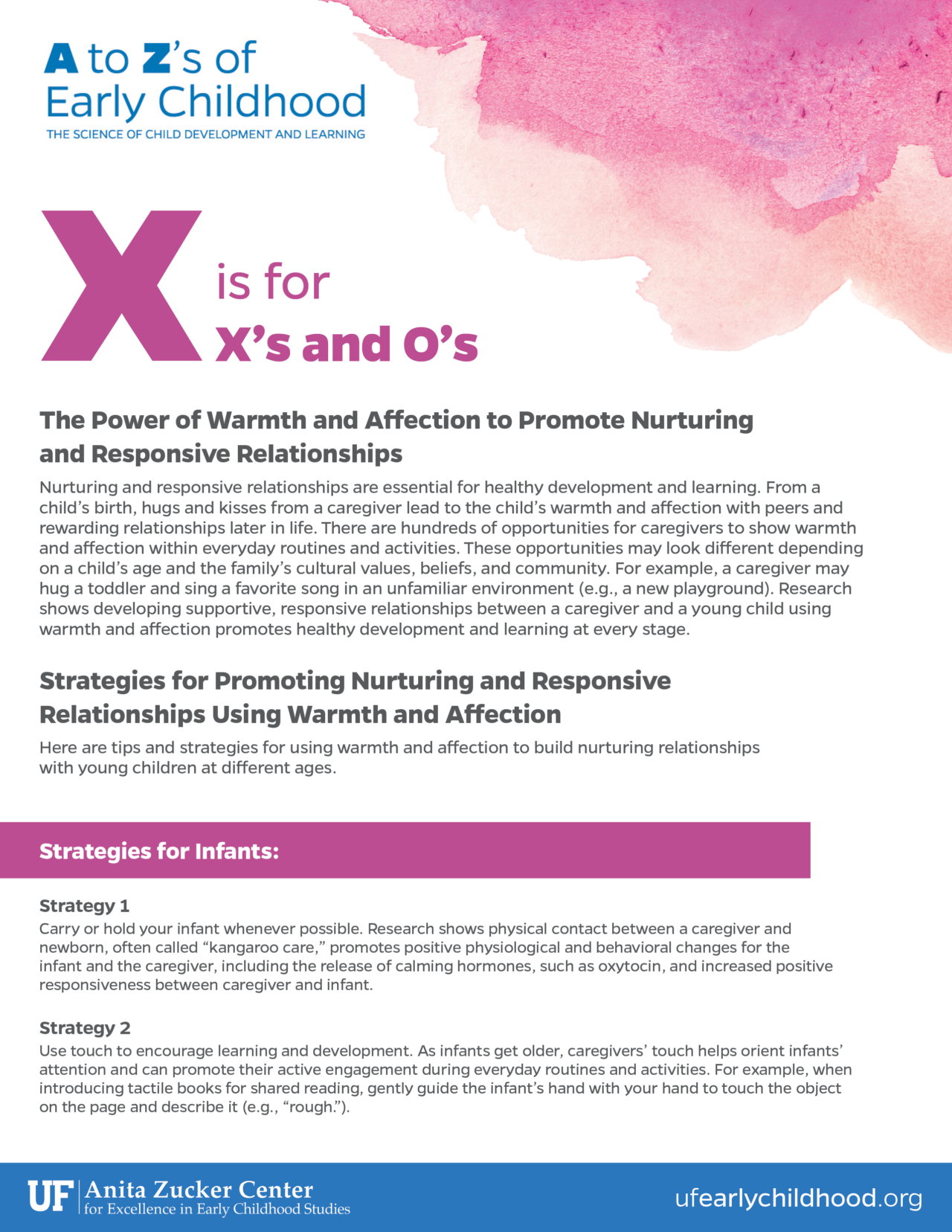 Letter X – X’s and O’s | Anita Zucker Center